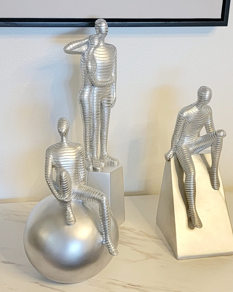Silver Sculpture Crafts modern thinker series – LOYAL STAR SALES